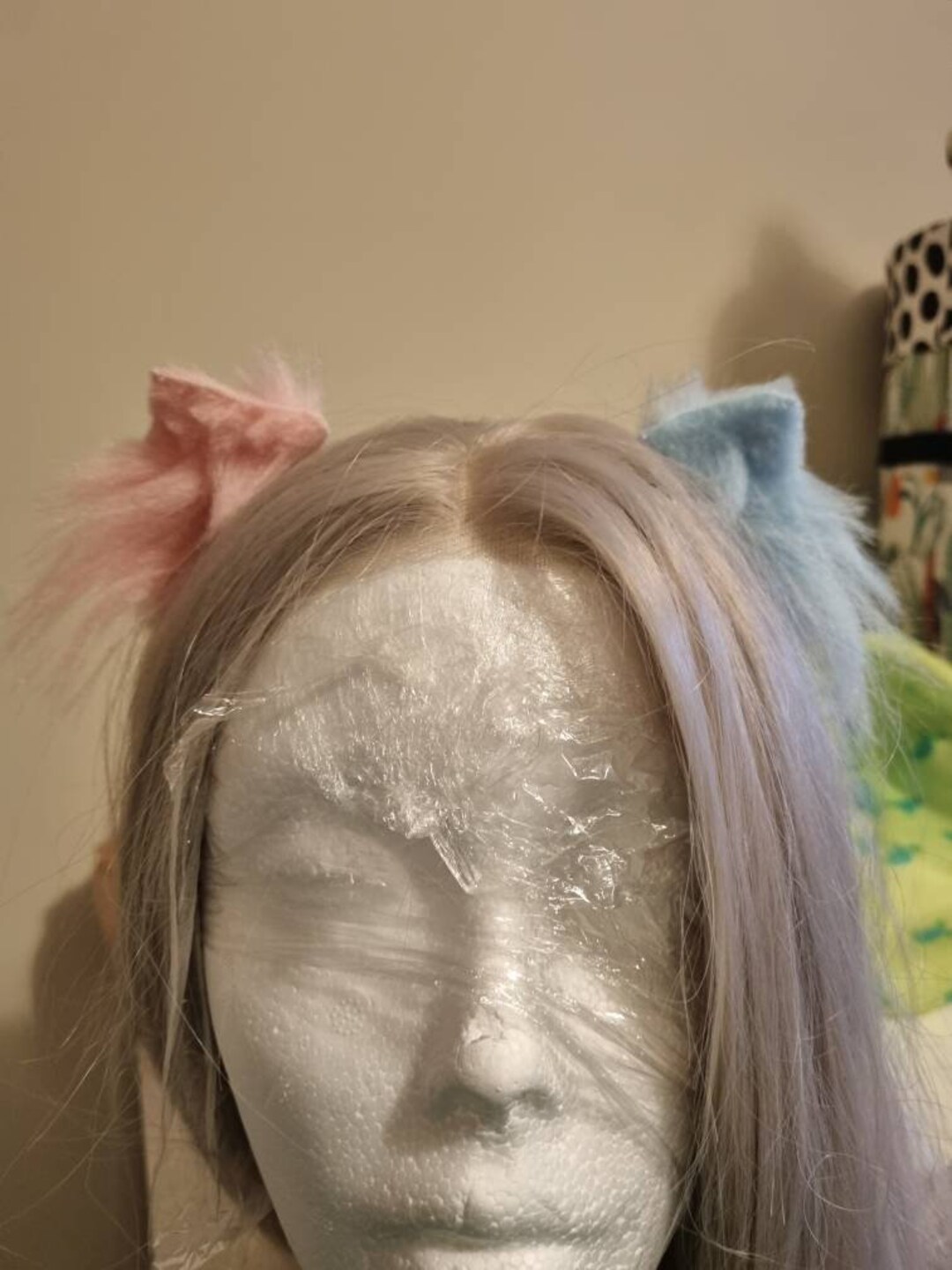 MICRO Kitten Cat Ear Headband Bubblegum Blue Pink Kittenplay Ears ...