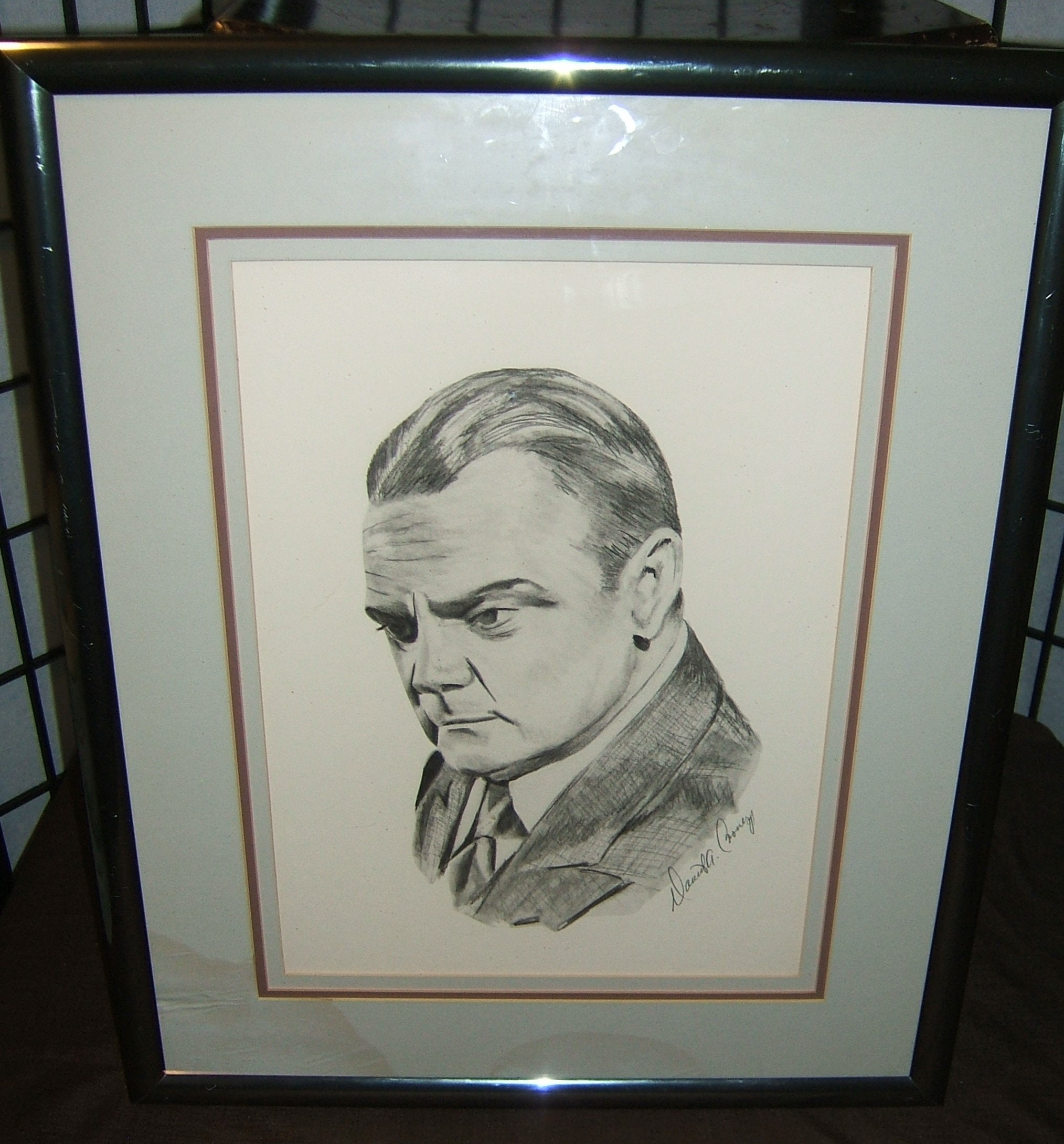 A Pencil Sketch of James Cagney Drawing by David A. Cooney 25" X 20" - Etsy
