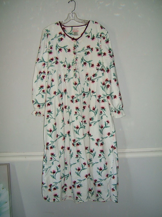 Vintage Simply Basic 100% Cotton Nightgown Size Medium - Etsy