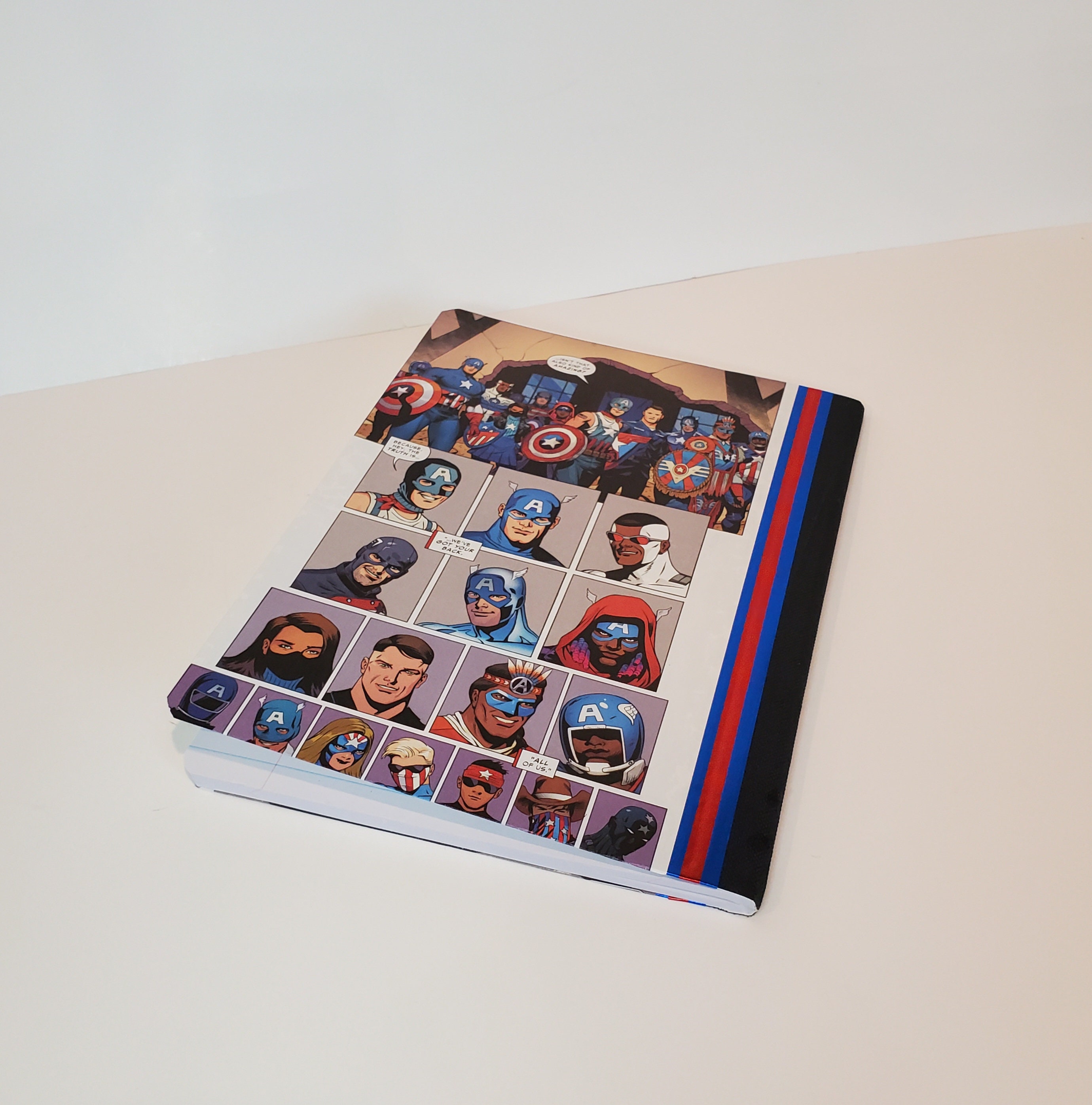 Captain America Notebook Back to School Supplies Marvel Comic Book - Etsy