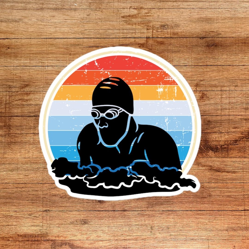Swim Stickers - Etsy