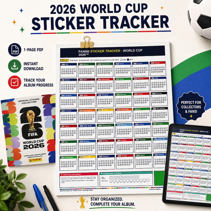 Sticker Mundial - Etsy