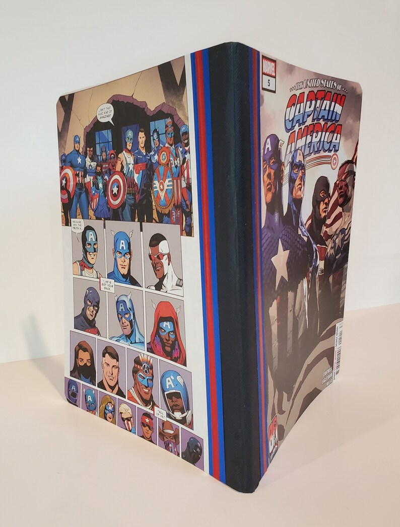 Captain America Notebook Back to School Supplies Marvel Comic Book - Etsy