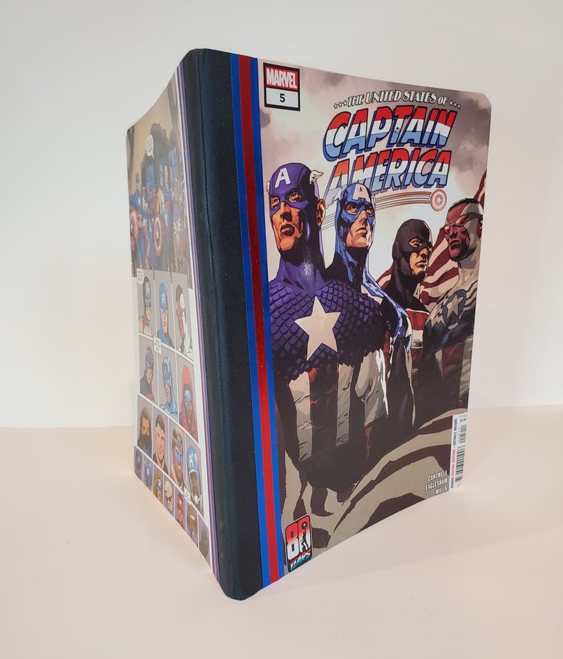 Captain America Notebook Back to School Supplies Marvel Comic Book - Etsy