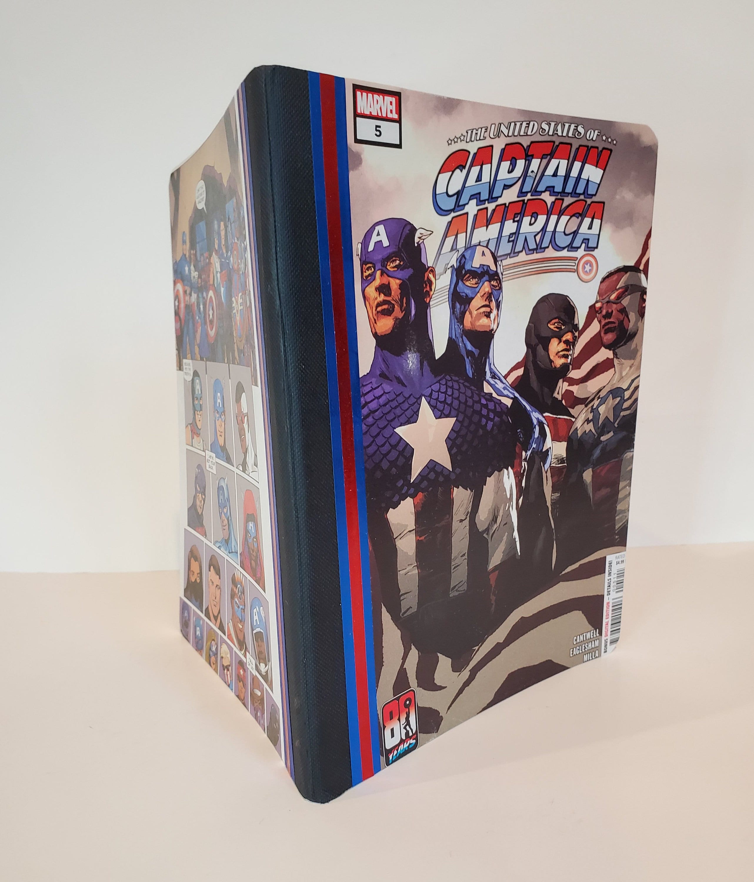 Captain America Notebook Back to School Supplies Marvel Comic Book - Etsy