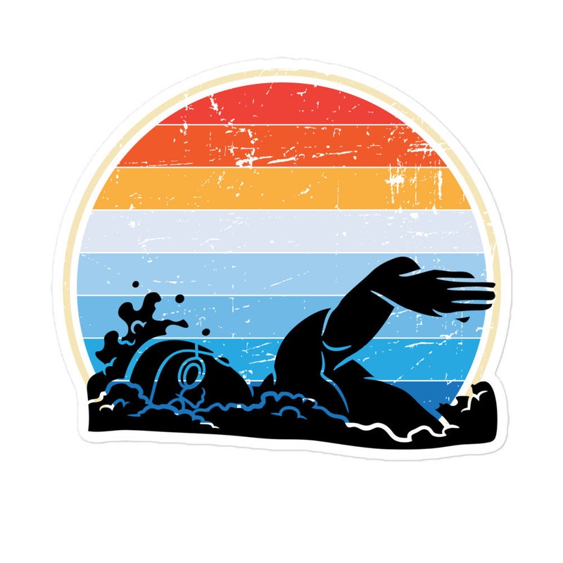 Swim Stickers - Etsy