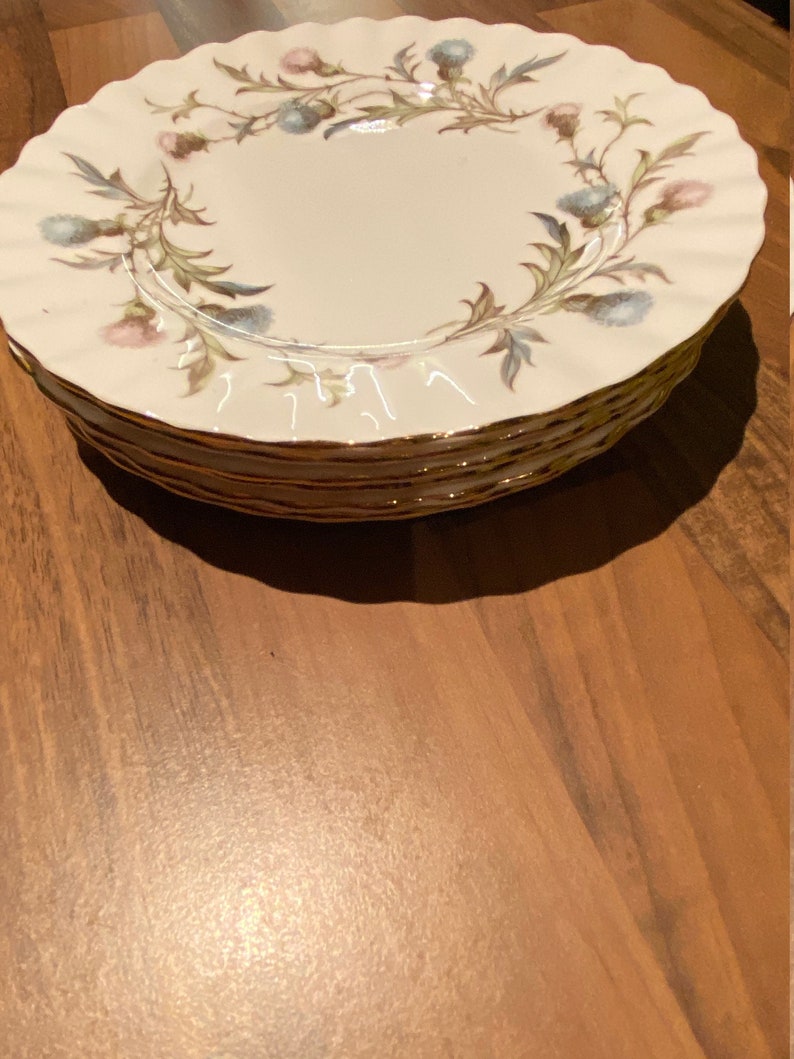 Royal Albert 'brigadoon' Bone China Side Plates X6 - Etsy