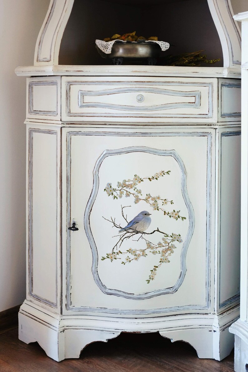 Printable Image Transfer Vintage Bird Delicate Elegant Furniture - Etsy