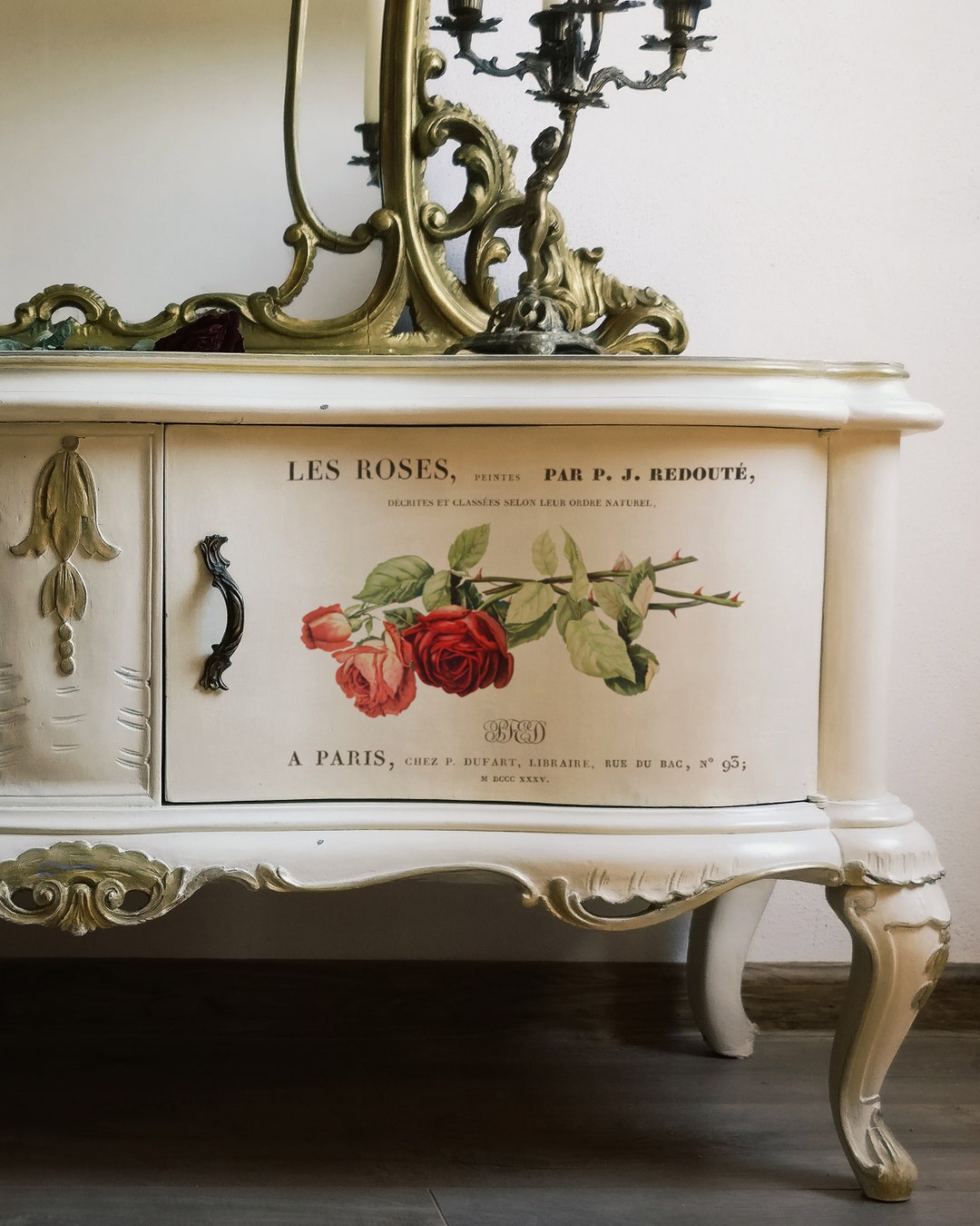 Printable Shabby Chic Image Transfer Vintage Roses French Roses Bouquet ...