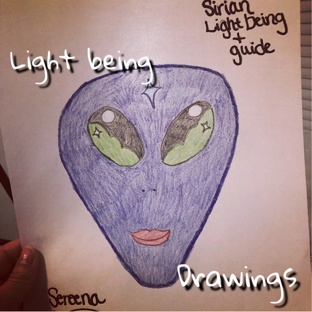A Channeled Drawing of Your Personal Galactic Being of Light - Etsy