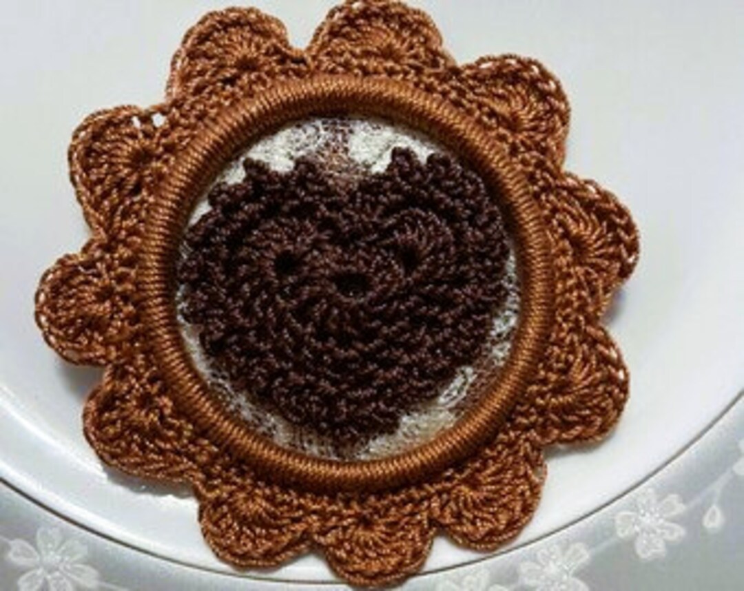 Crocheted Frame junk Journal Frame, Embellished Frame - Etsy