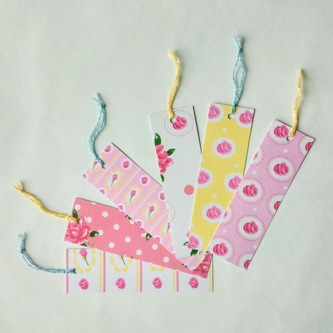 Segnalibro con motivi Rosa Segnalibro - Etsy Italia