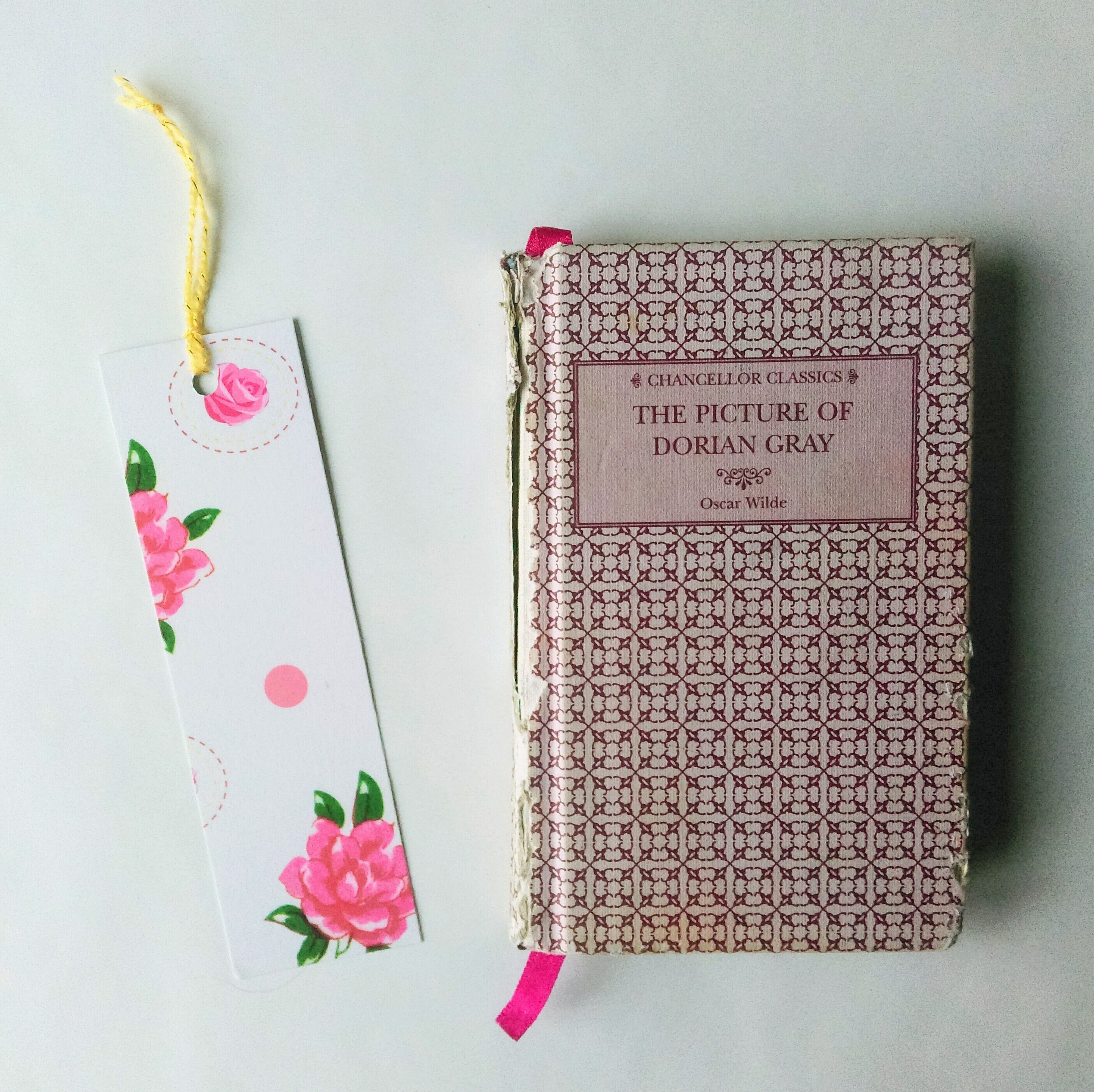 Pink patterned bookmark Bookmark | Etsy