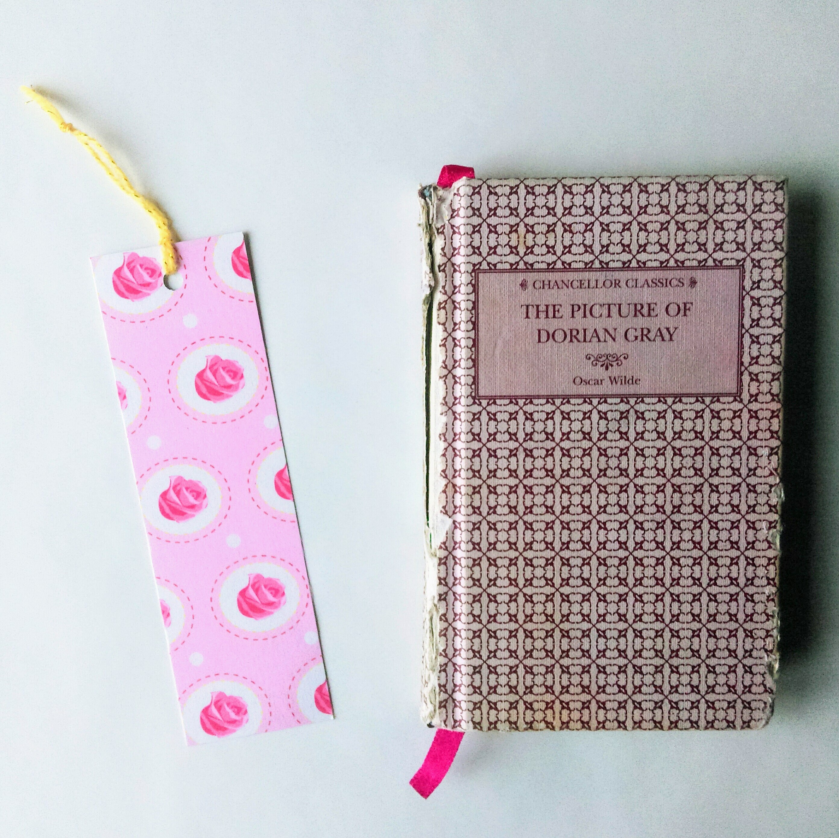 Pink patterned bookmark Bookmark | Etsy