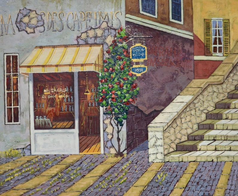 Storefront Cityscape 20 X 24 Oil Painting on | Etsy