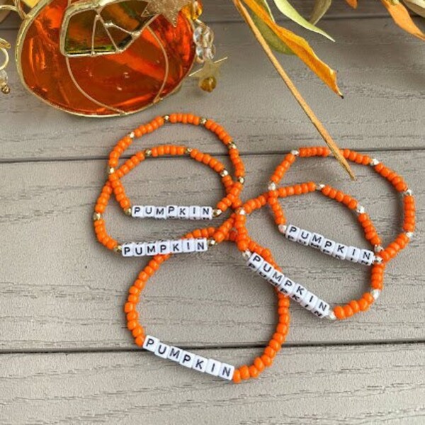 Fall Beaded Bracelet - Etsy
