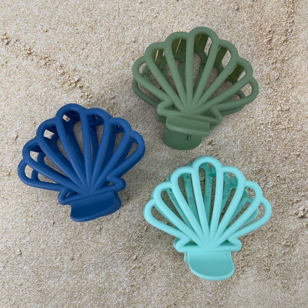 Seashell Summer Hair Claw Clip | Mermaid Hair | Open Shape Hair Clip ...