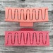 Pink Rectangular Hair Claw Clip | Open Shape Claw Clip | French Hair ...