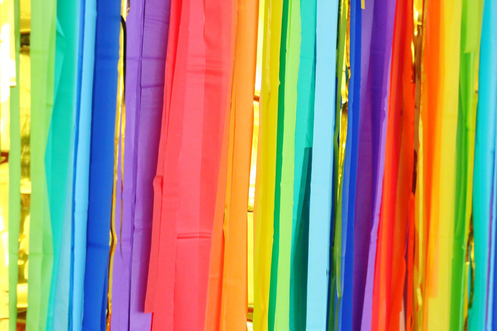 Streamer Backdrop Fringe Backdrop Rainbow Backdroprainbow | Etsy