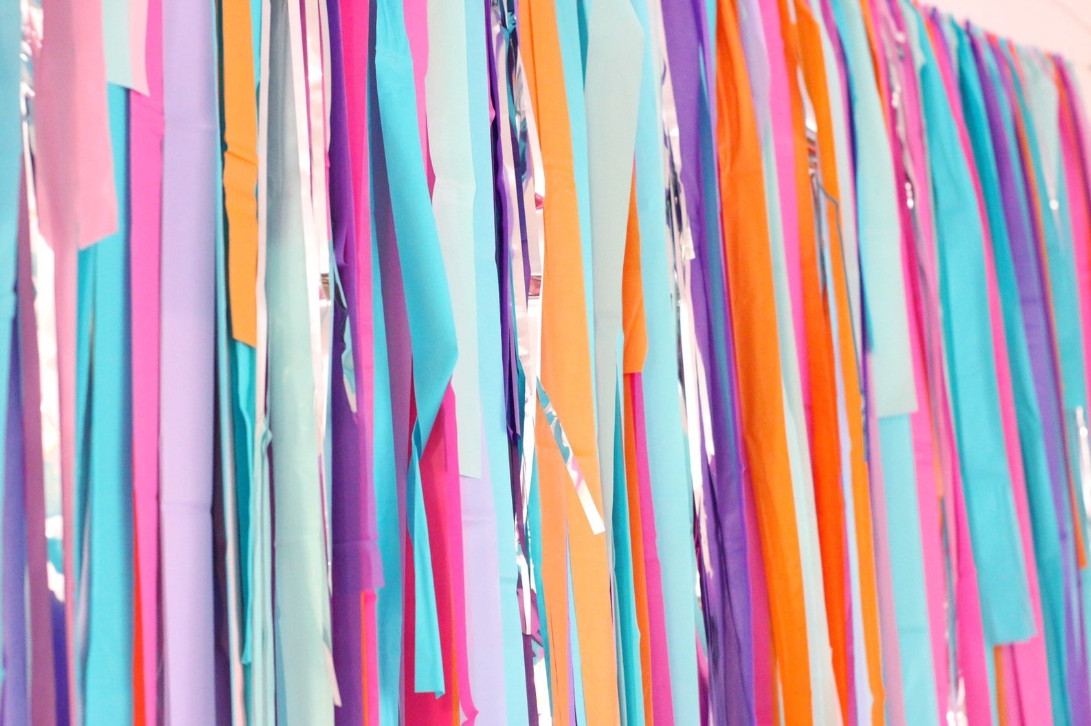 Streamer Backdrop Fringe Backdrop Unicorn Party Backdrop - Etsy