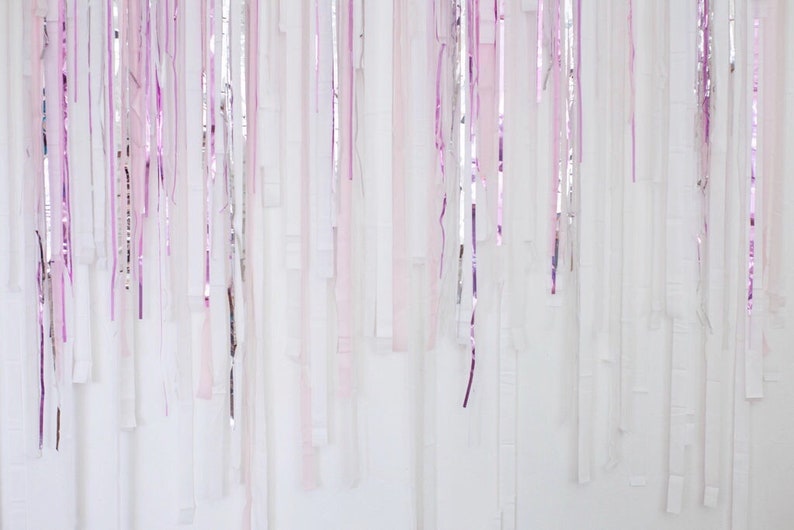 Streamer Backdrop Fringe Backdrop Princess Birthday Pink - Etsy