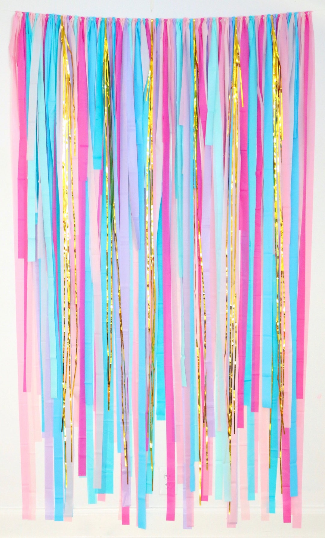 Colorful Streamer Backdrop, Fringe Backdrop, Wedding Backdrop, Photo ...