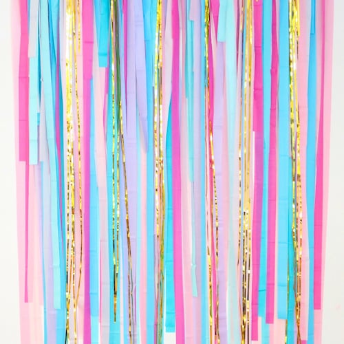 Colorful Backdrop Streamer Backdrop Fringe Backdrop Wedding - Etsy