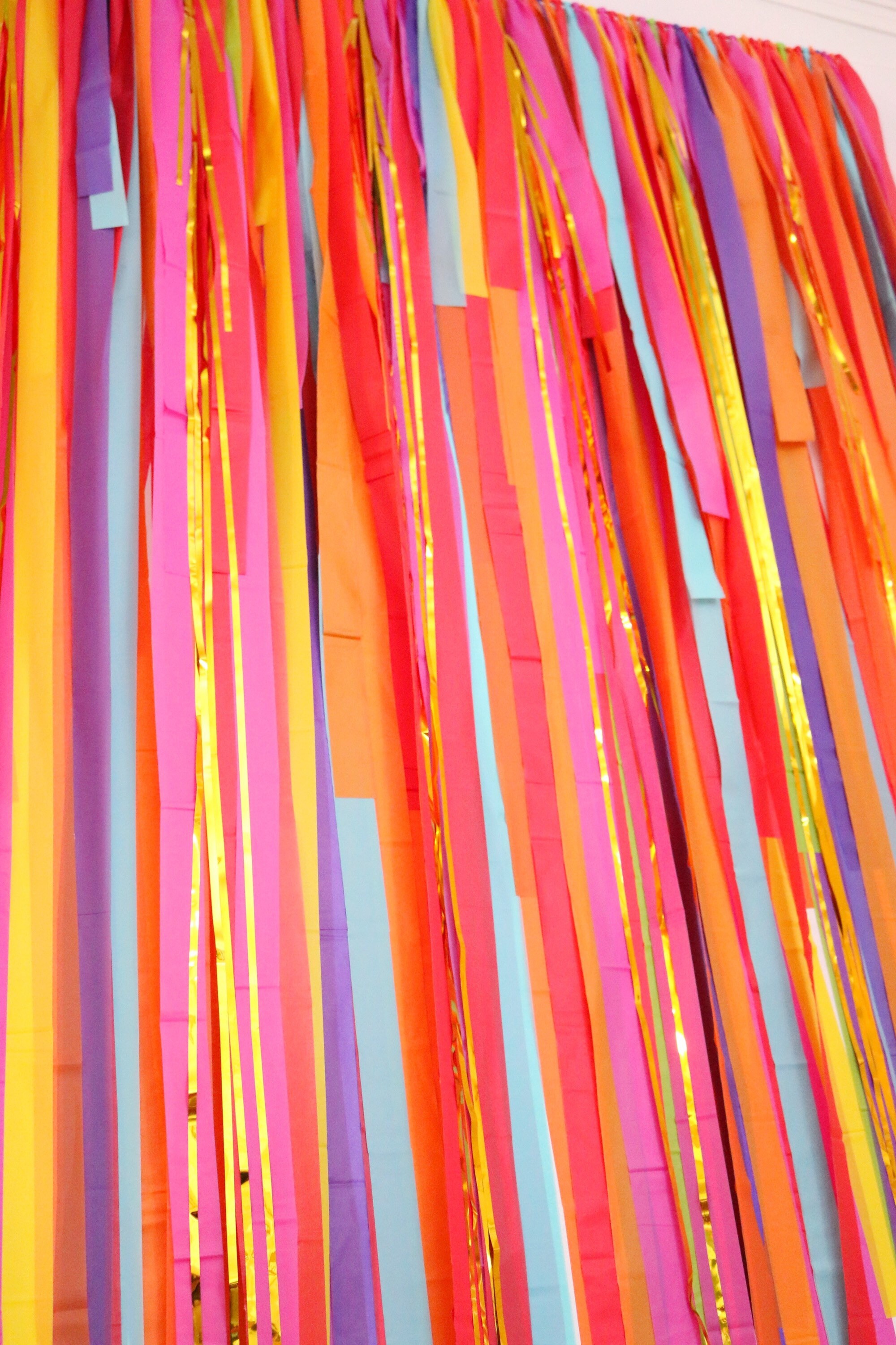 Colorful Backdrop Photo Backdrop Streamer Backdrop Fringe - Etsy