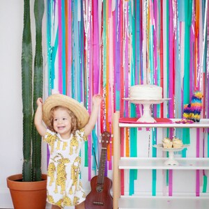 Fiesta Backdrop, Fiesta Decorations, Streamer Backdrop, Fringe Backdrop ...
