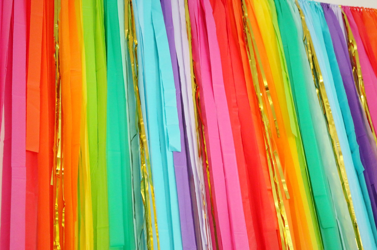 Streamer Backdrop Fringe Backdrop Rainbow Backdrop Rainbow | Etsy