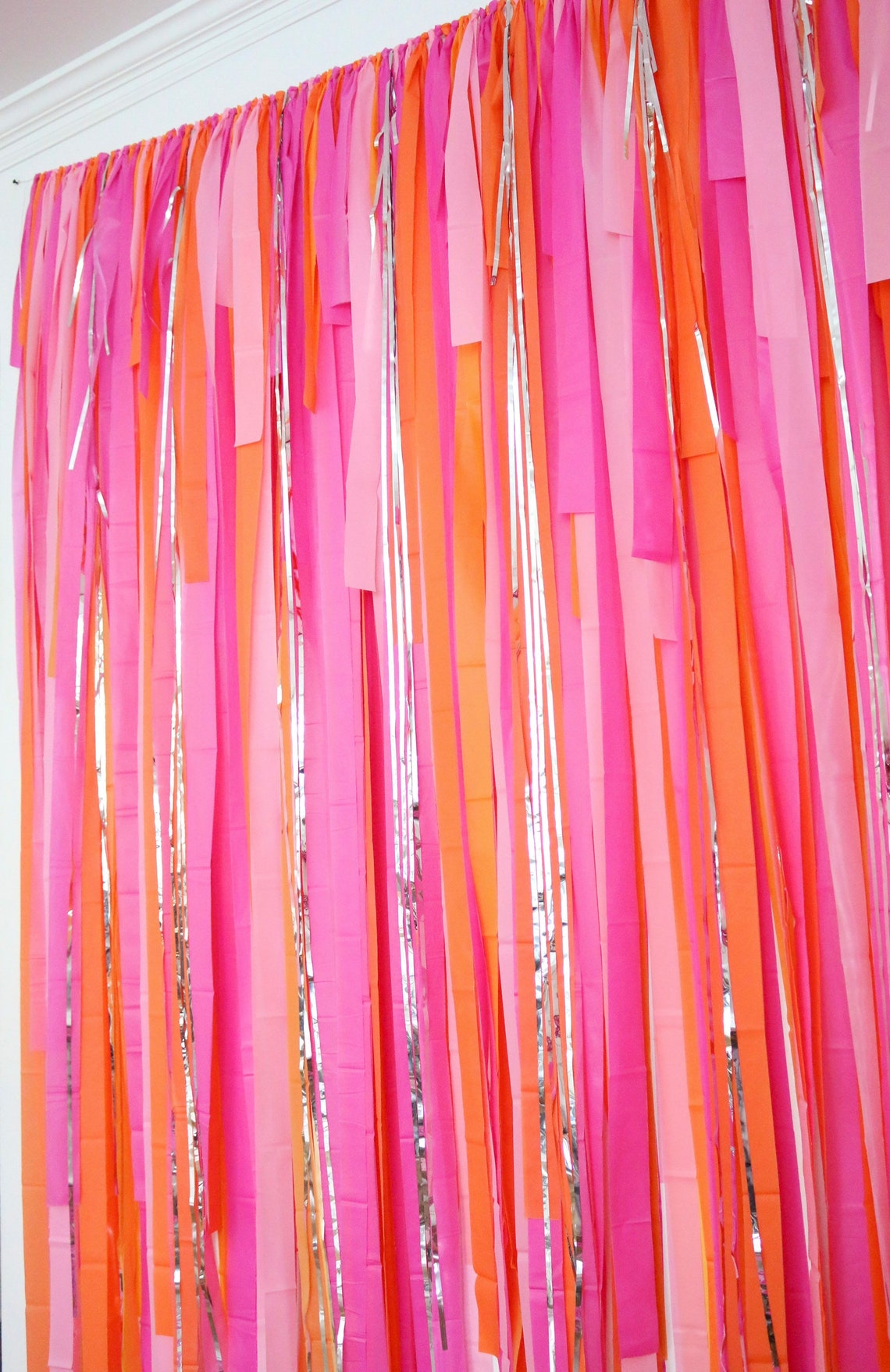 Streamer Backdrop Fringe Backdrop Birthday Party - Etsy