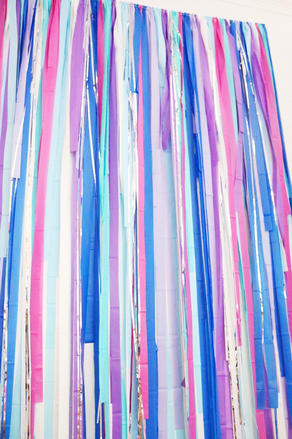 Streamer Backdrop Fringe Backdrop Frozen Party Decorations | Etsy