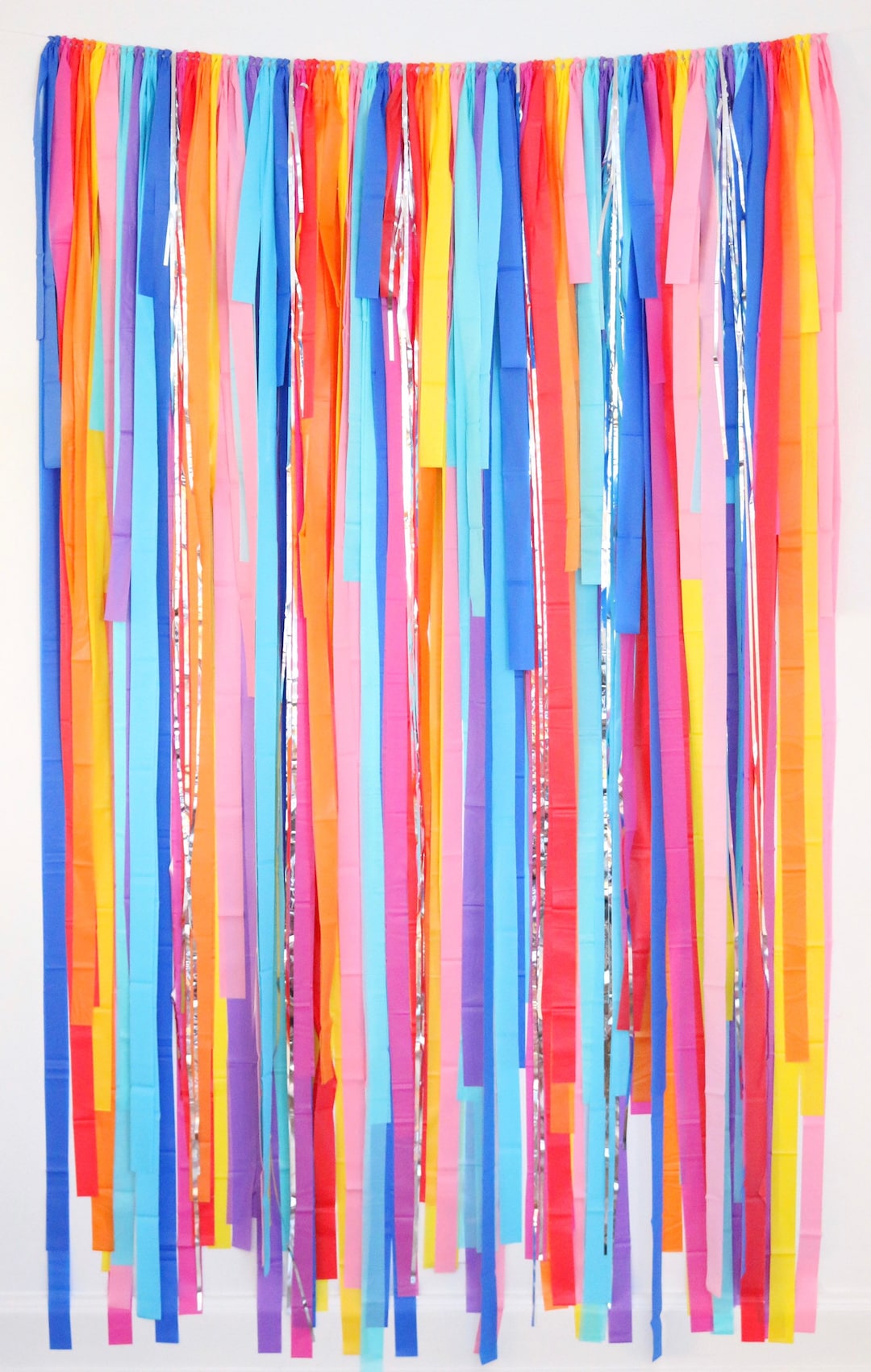 Streamer Backdrop, Fringe Backdrop, Birthday Party Decorations ...