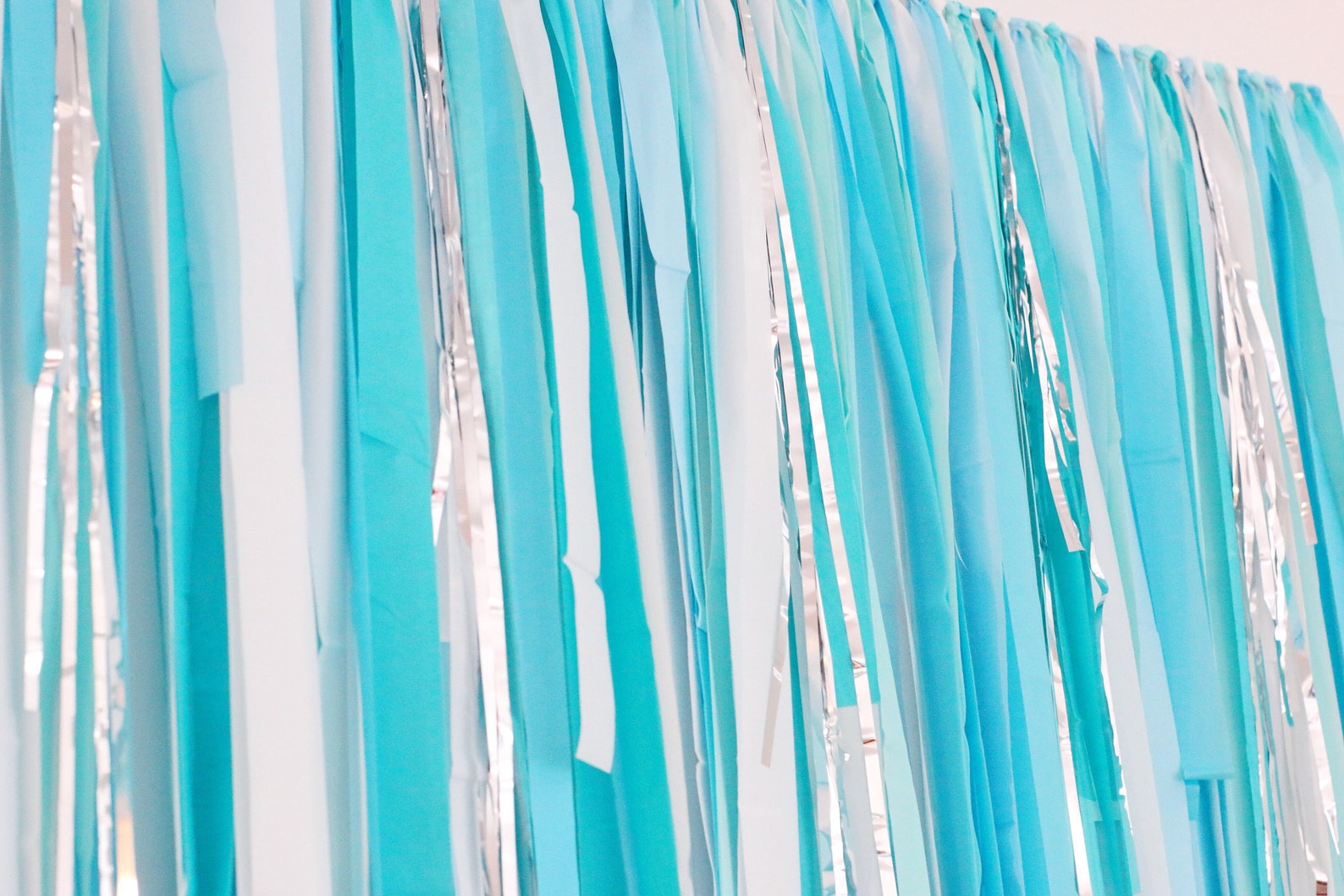 Streamer Backdrop Fringe Backdrop Blue Birthday Decorations - Etsy