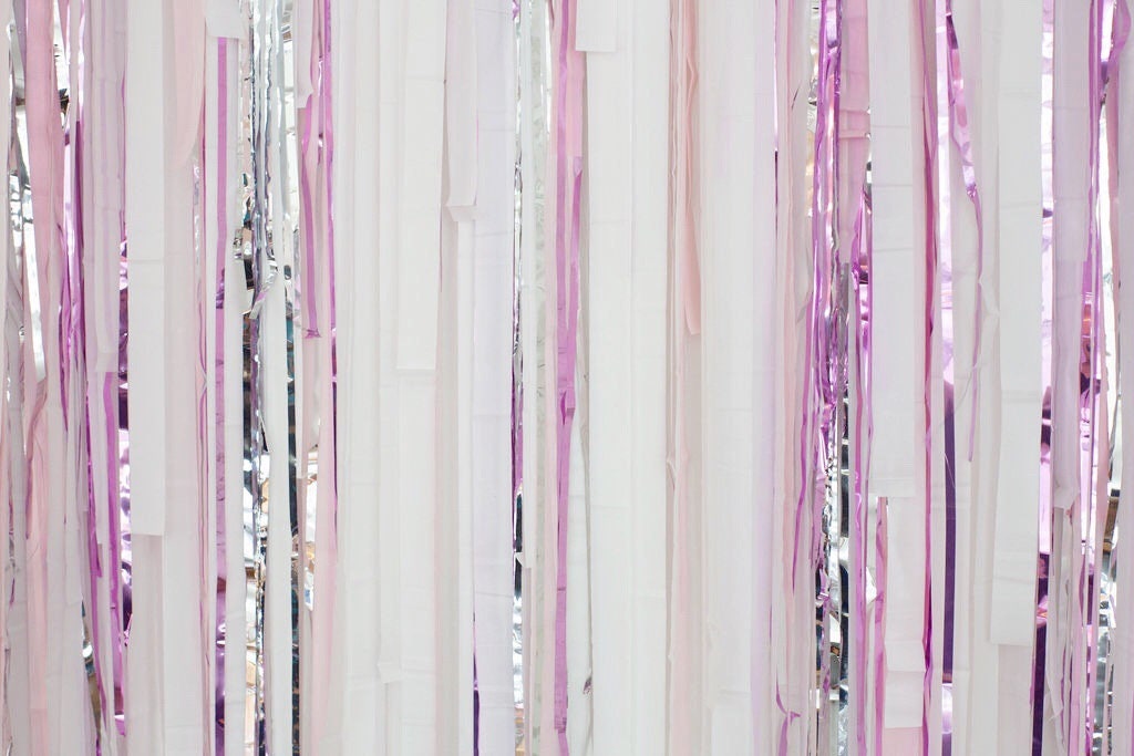 Streamer Backdrop Fringe Backdrop Princess Birthday Pink - Etsy
