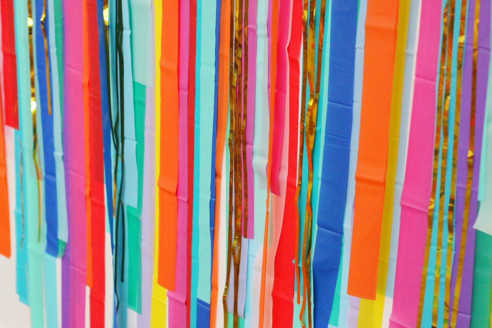 Streamer Backdrop Fringe Backdrop Colorful Rainbow Party | Etsy
