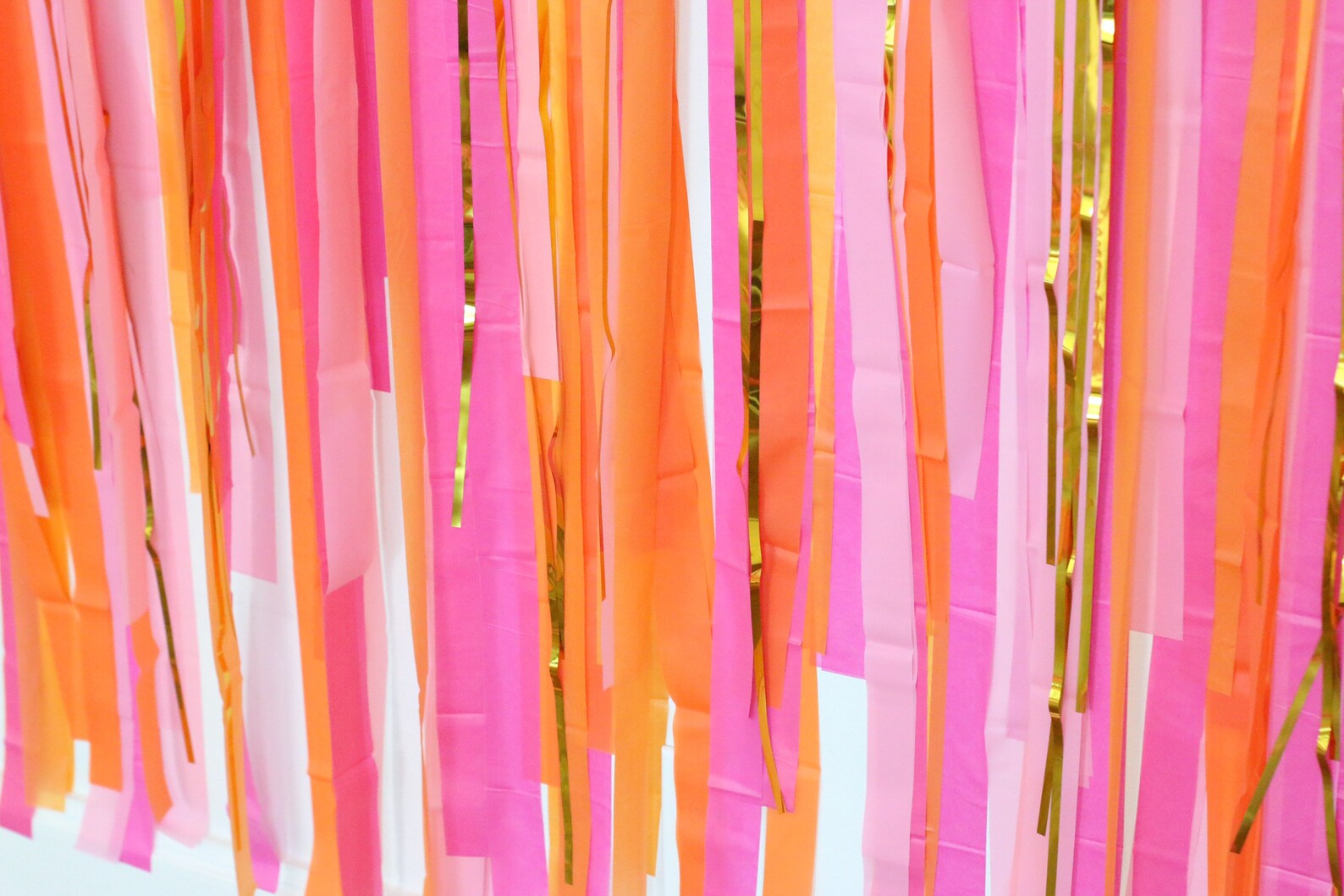 Streamer Backdrop, Fringe Backdrop, Color Birthday Party Decorations ...