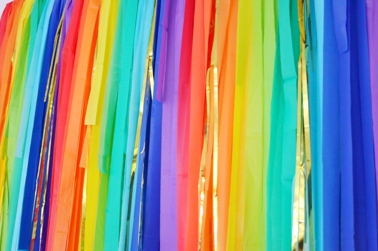 Streamer Backdrop, Fringe Backdrop, Rainbow Backdrop,rainbow Party ...