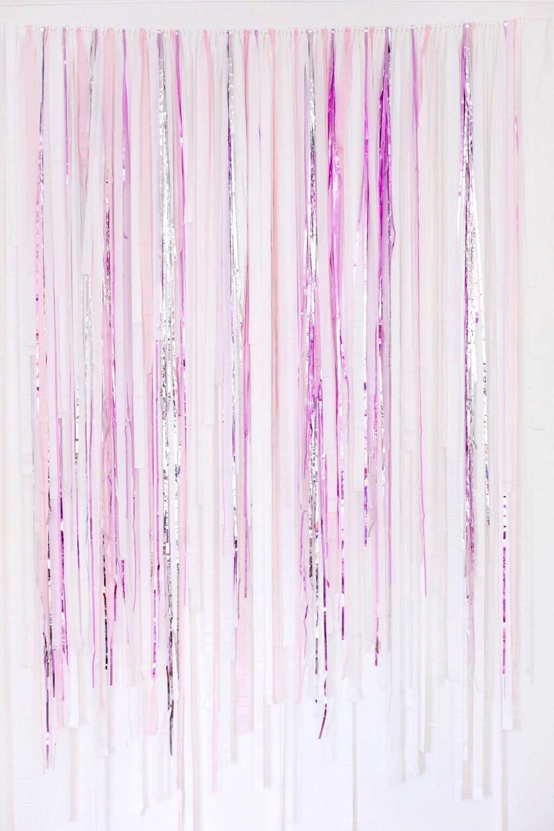 Streamer Backdrop, Fringe Backdrop, Princess Birthday, Pink First ...