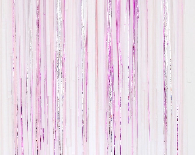 Streamer Backdrop Fringe Backdrop Princess Birthday Pink | Etsy