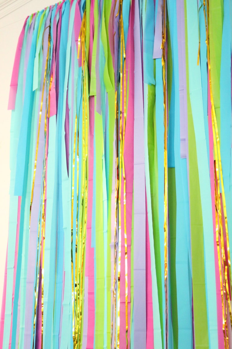 Streamer Backdrop Fringe Backdrop Dance Party Disco - Etsy