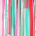 Streamer Backdrop Fringe Backdrop Pink and Green Streamer - Etsy