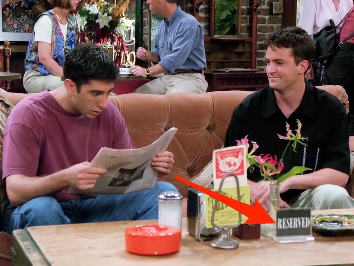 Friends TV Show Reserved Sign Central Perk Coffee Table Sign | Etsy