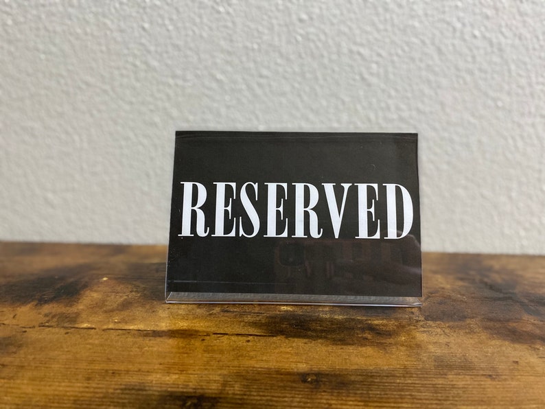 Friends TV Show Reserved Sign Central Perk Coffee Table Sign | Etsy