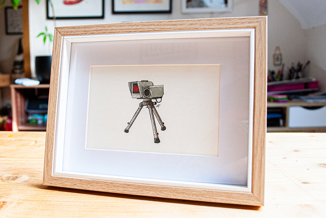 Blitzer Little Tripod Watercolor Painting - Etsy