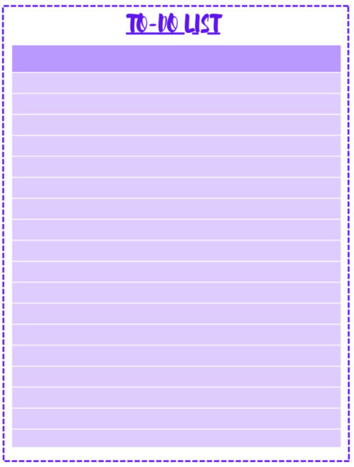 To Do List Template - Etsy