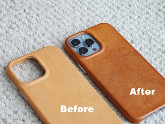 Genuine Italian Leather IPhone 13 Pro Max Slip Case - Cell phones ...