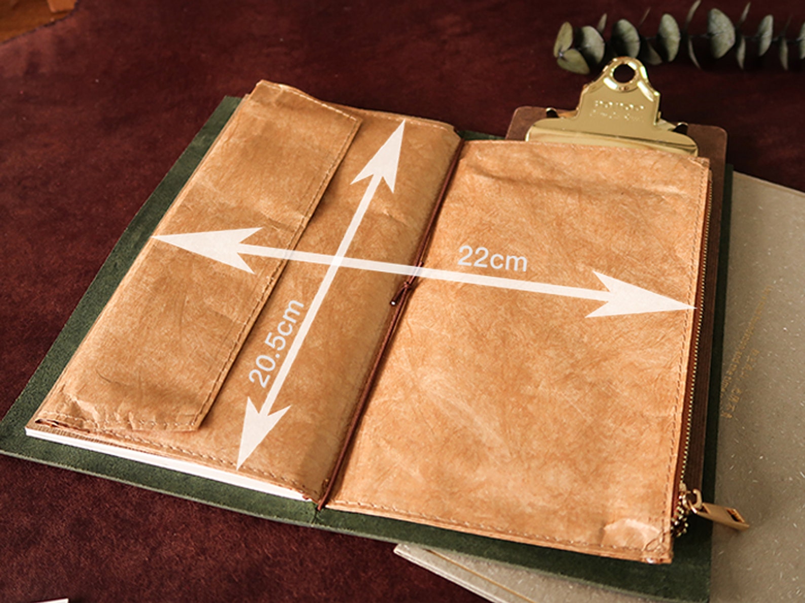 Travelers Notebook/ring Binder Insert Pocket, Dupont Paper/leather ...
