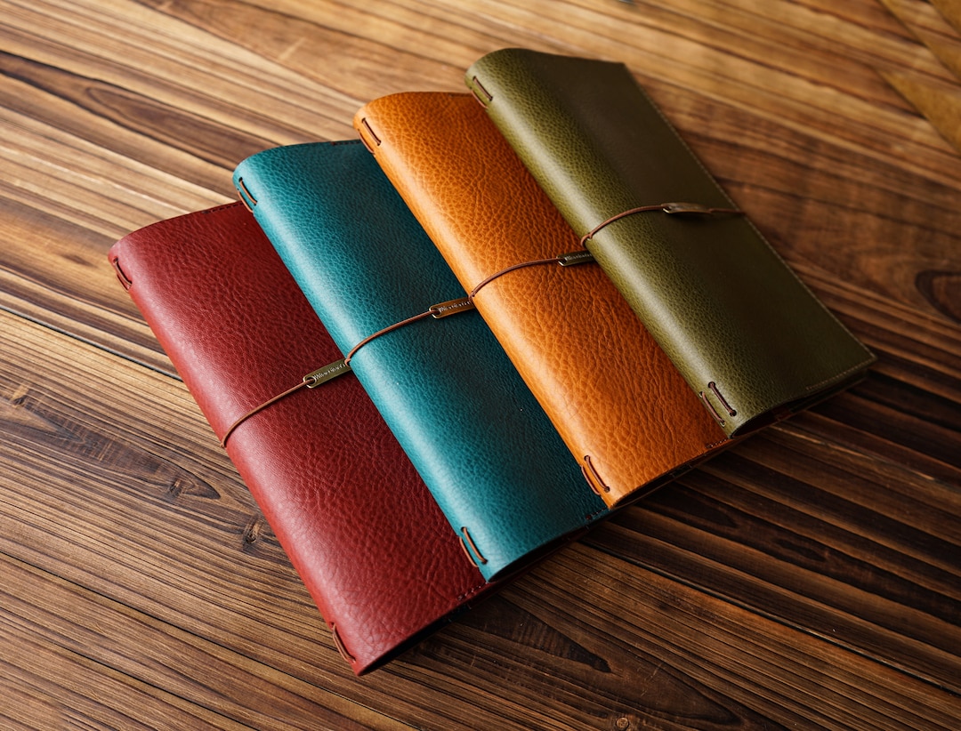 Full Grain Leather Notebook | Travel Notebook Cover | Minerva Box ...