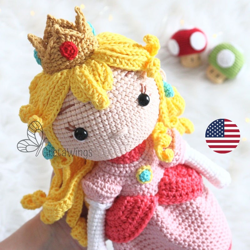 Princess Peach Crochet - Etsy